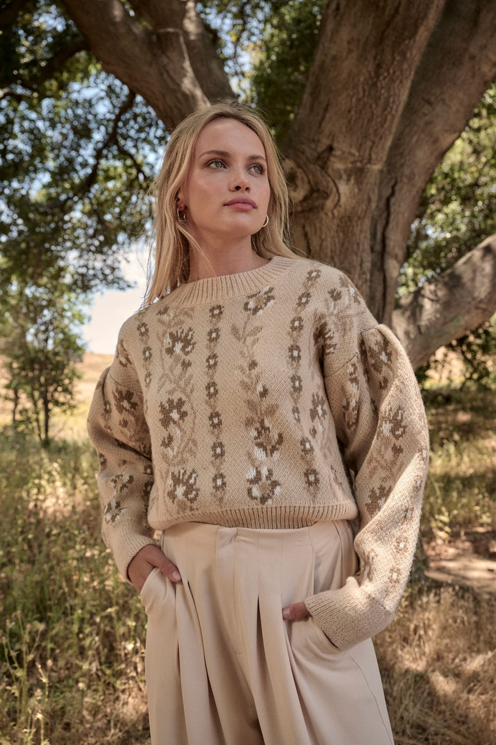 Floral Daydream Long Sleeve Knit Sweater – AVAH