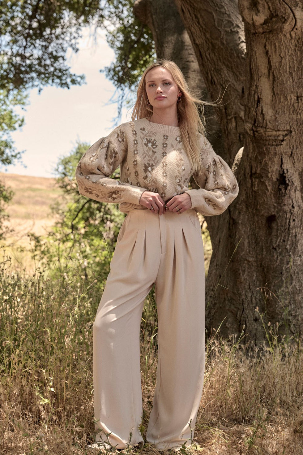 Floral Daydream Long Sleeve Knit Sweater – AVAH